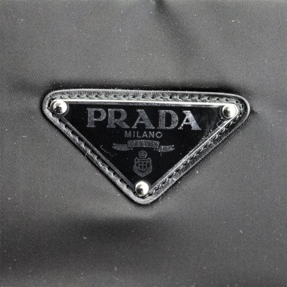 Prada | Bags | Prada Black Bag Nylon 2way Red Tote Shoulder | Poshmark
